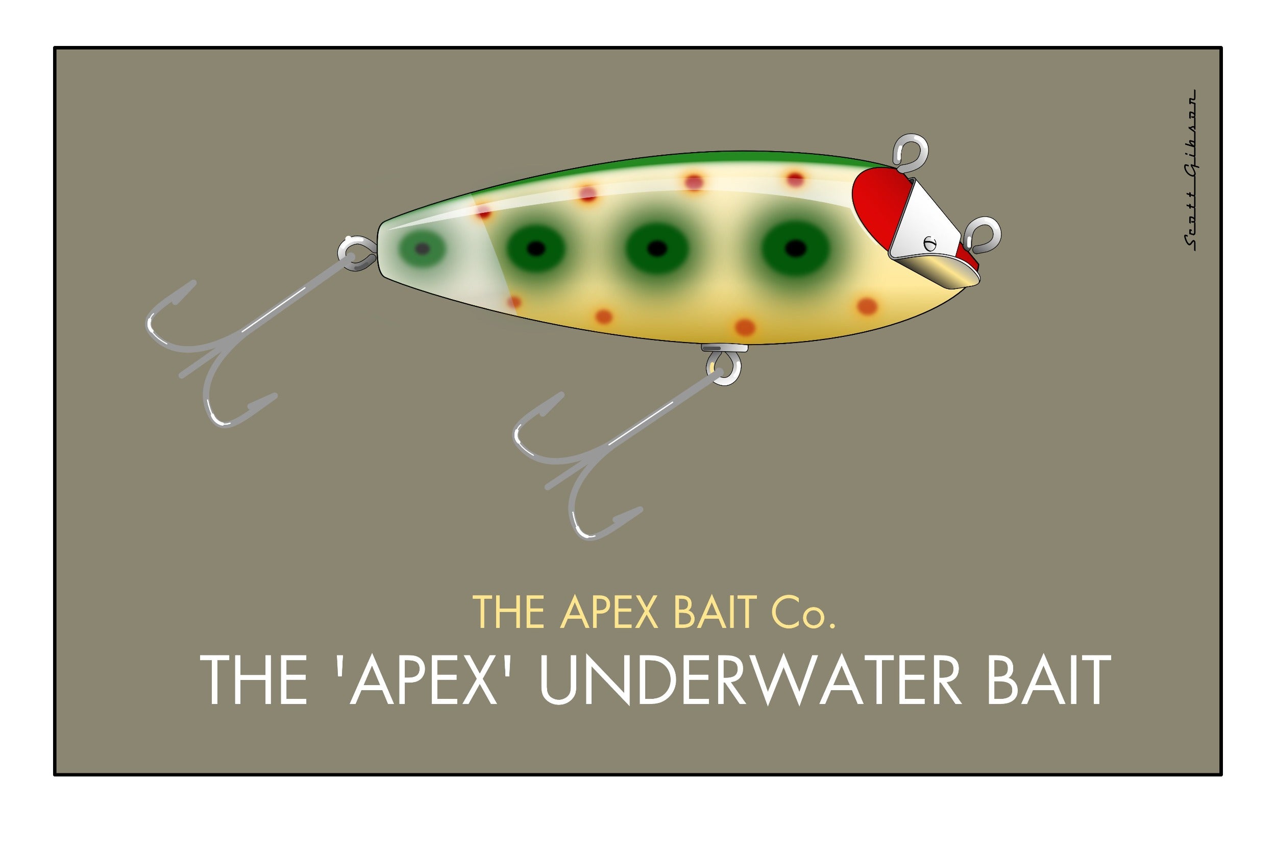 The Apex Underwater Bait | Fishing Lure Art | lureclassics.com – Lure ...