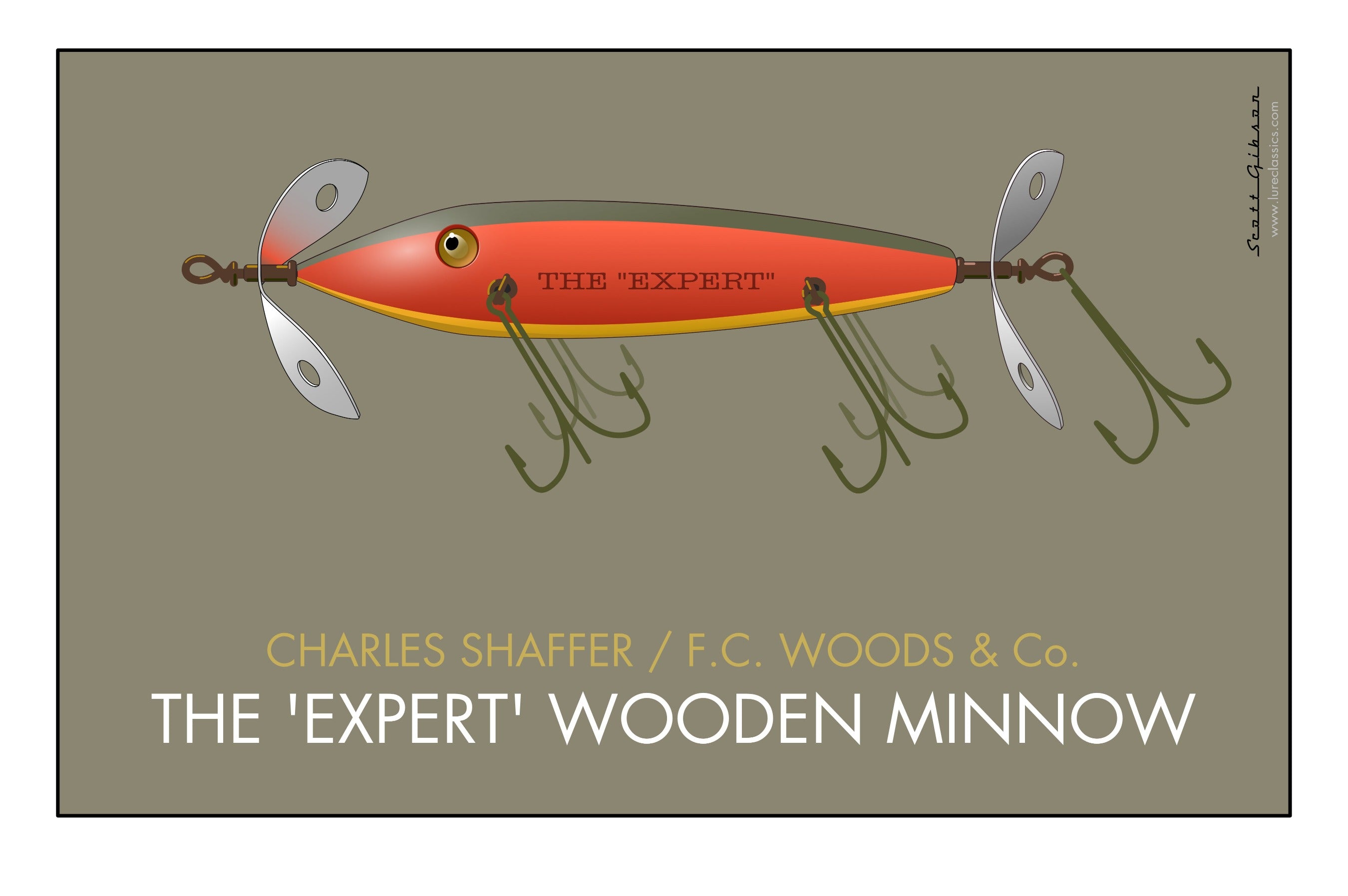 The Expert Wooden Minnow | Fishing Lure Art | lureclassics.com – Lure ...